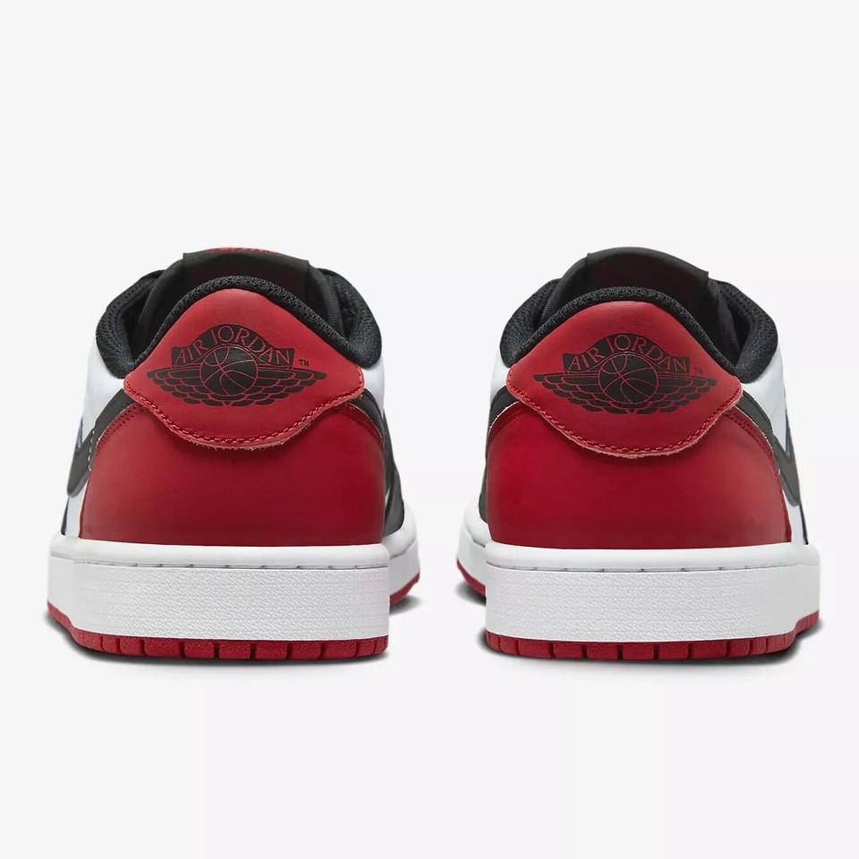Air Jordan 1 Low OG Retro Black Toe Chicago Red Men's | Size 8 - 13 | eBay