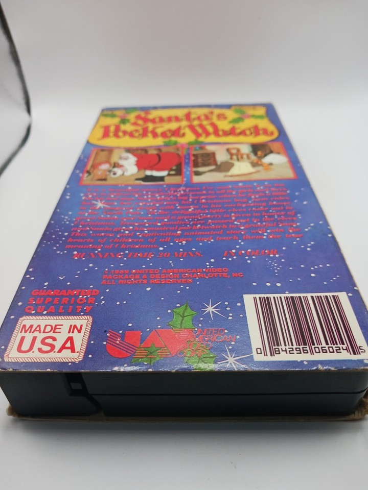 Santa's Pocket Watch VHS VCR Video Tape Christmas Movie Cartoon ...