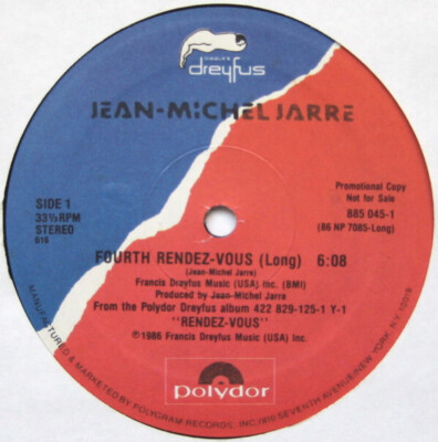 Jean-Michel Jarre - Fourth Rendez-Vous (Long) - Polydor, Disques ...