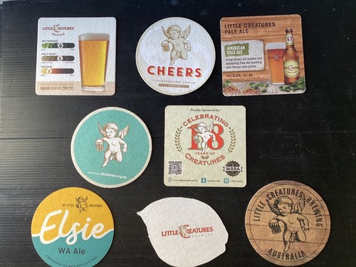 8 different Little Creatures Brewery ,Western Australia Beer Coasters ...
