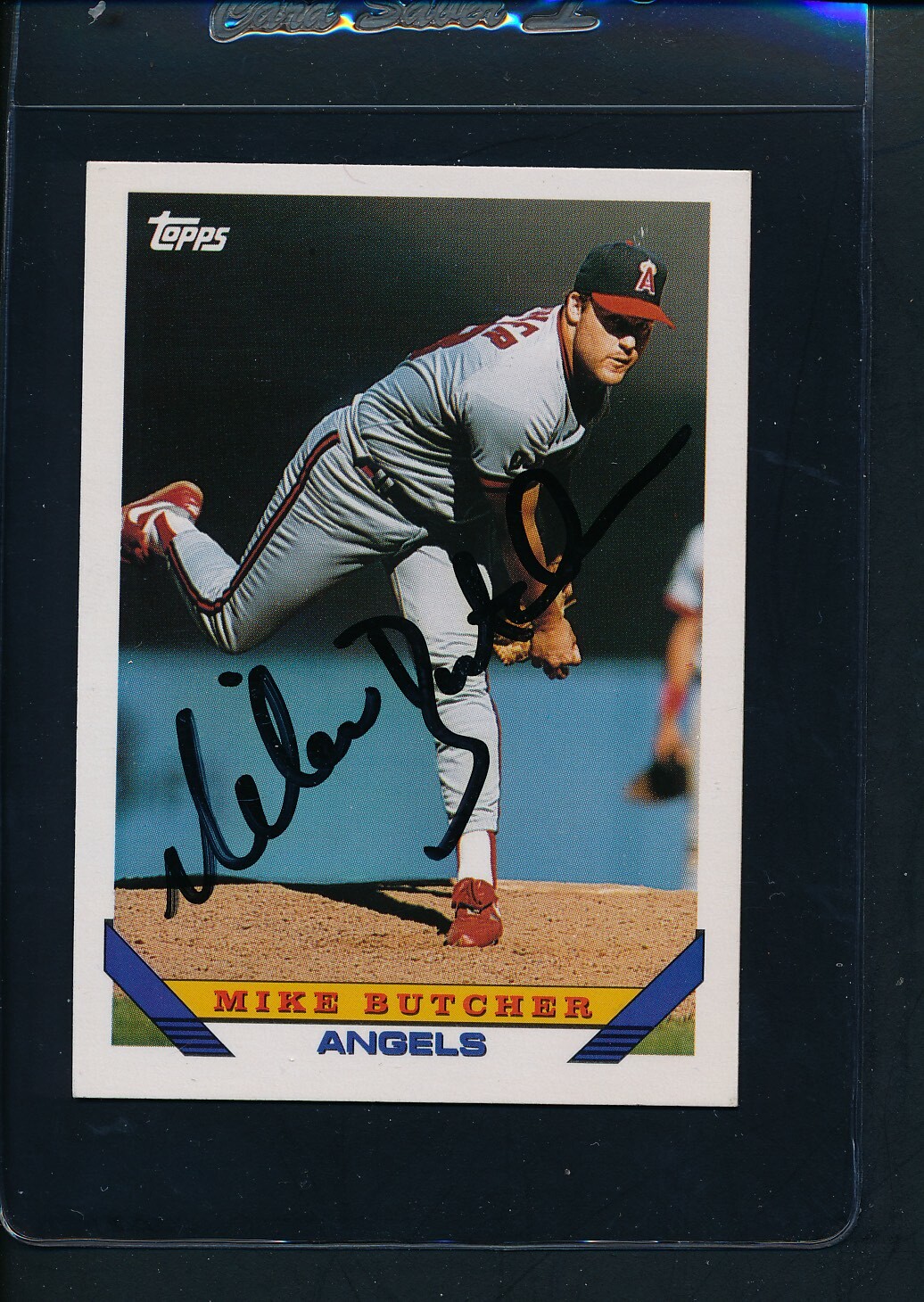 1993 Topps #104 Mike Butcher Angels Signed Auto *49241 | eBay