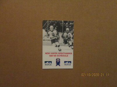 AHL New Haven Nighthawks Vintage Circa 1987-88 Team Logo Hockey Pocket ...