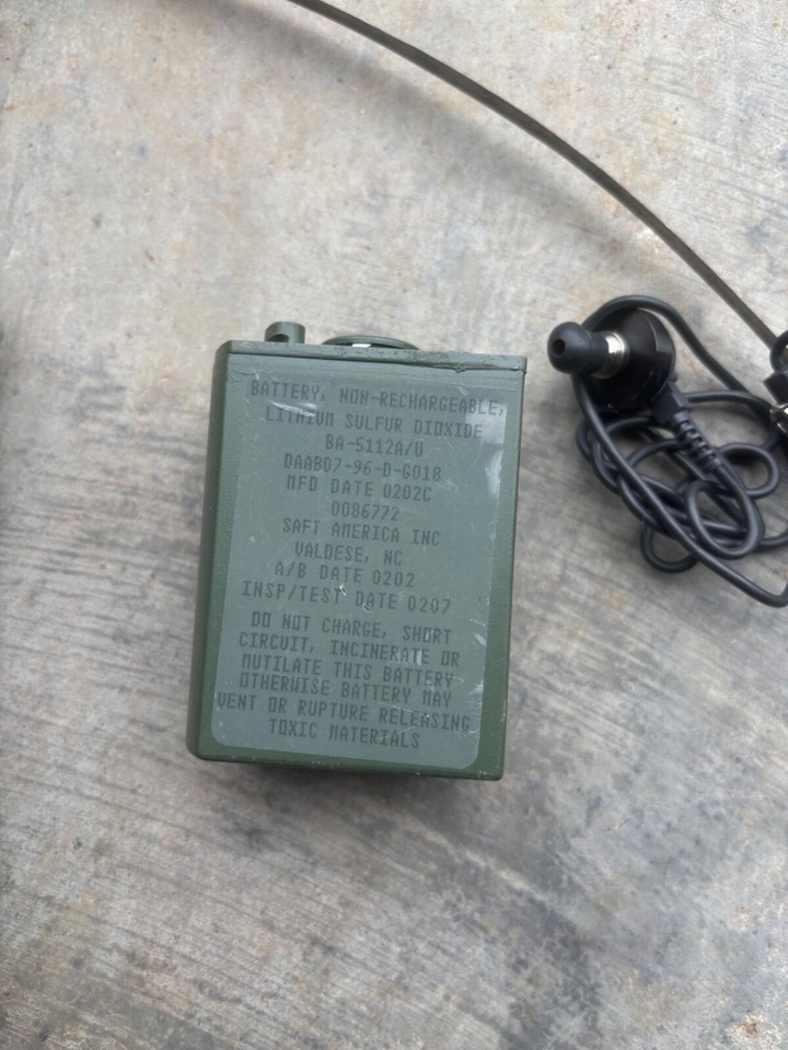 Rare AN/PRC-112 MOTOROLA Survival Pilot Radio US Army USAF Beacon AN ...