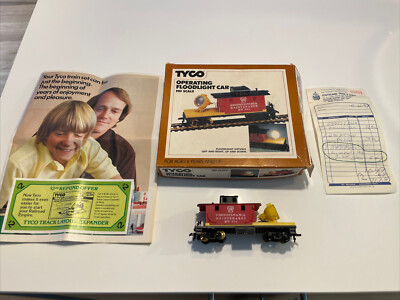 TYCO Model Trains HO Scale Operating Floodlight Car Pennsylvania RR ...