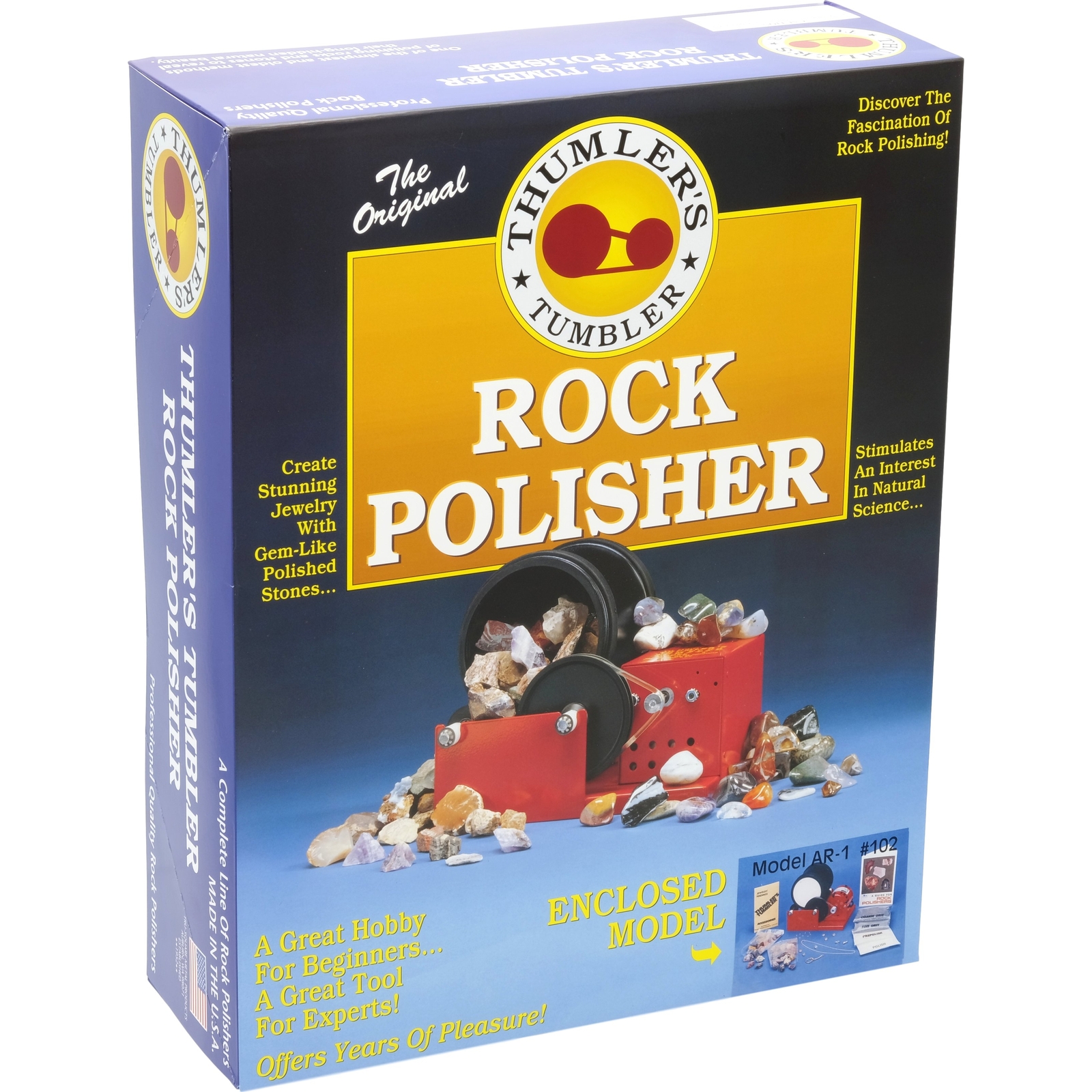 Rock POLISHER 3 lb HD Thumler's Tumbler Heavy Duty Motor & accessories ...