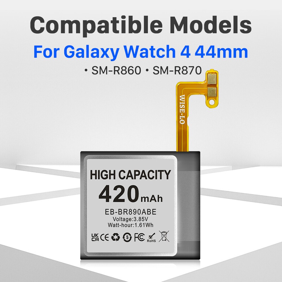 Upgraded Battery For Samsung Galaxy Watch 4 SM-R870 SM-R875 SM-R875U ...