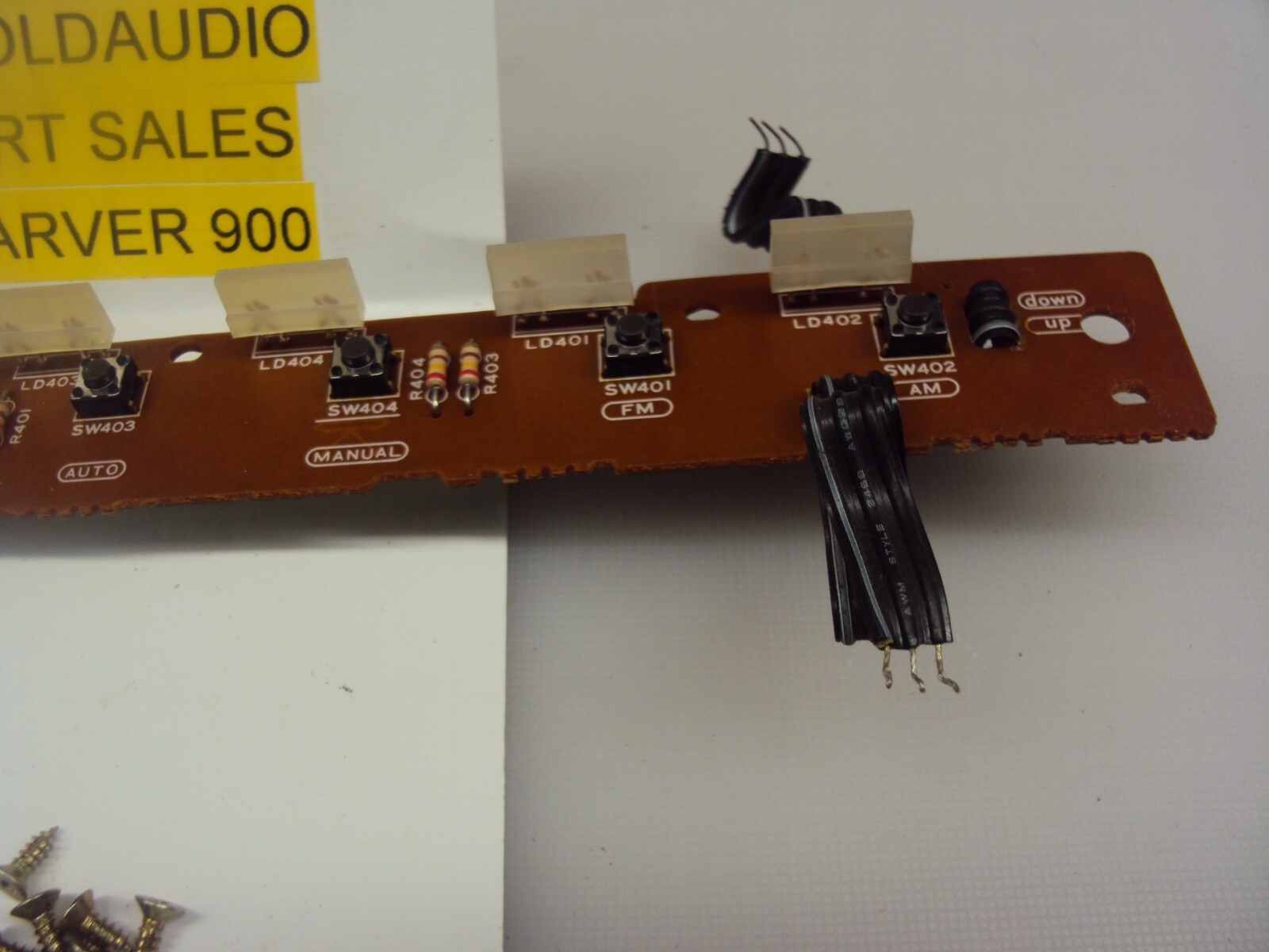 Carver 900 Receiver LED/Switch Board P/N CSW-552. Tested Parting Out ...