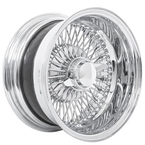 14x7" LA Wire Wheels Reverse 72-Spoke Straight Lace Chrome Rims | eBay
