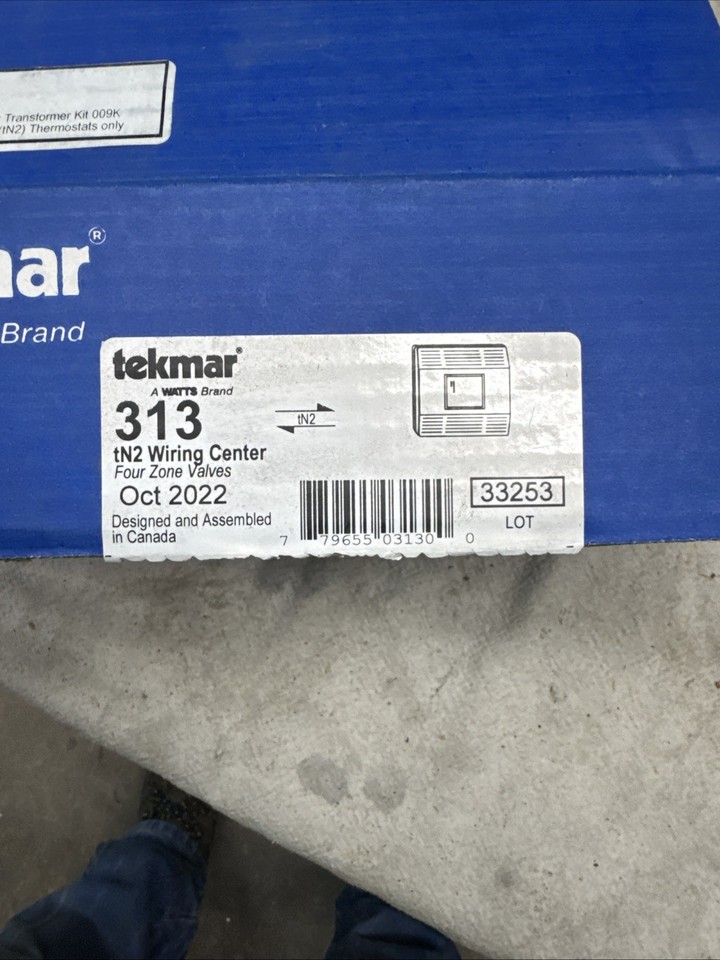 TEKMAR 313 / ZONE VALVE WIRING CENTER / 4 ZONE / | eBay