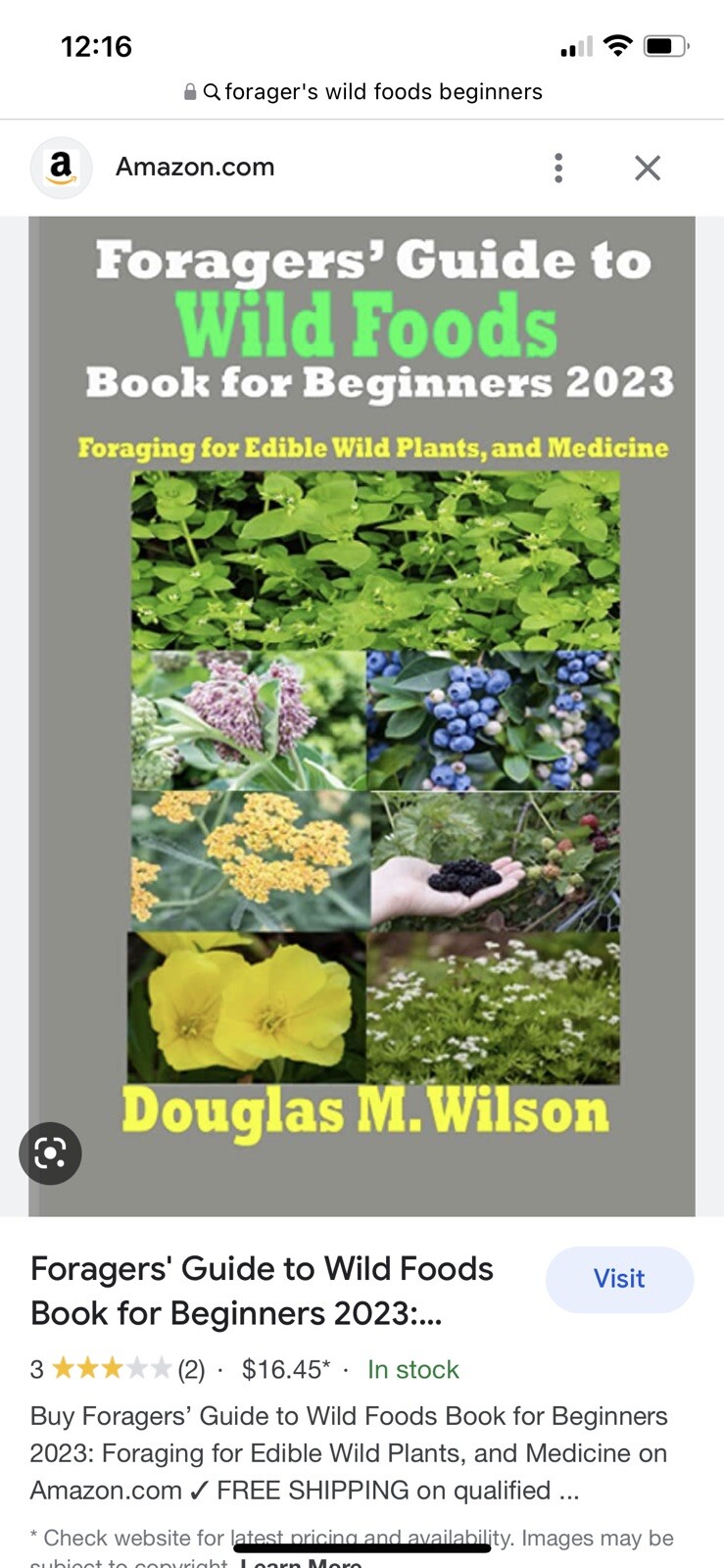 Forager’s Guide to Wild Foods Book for Beginners 2023 NEW | eBay