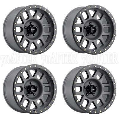 (4X) Method MR309 Grid Wheels [17x8.5|5x127|ET:0|CB:94] Titanium/Black ...