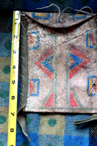 Vintage PARFLECHE BAG antique Native American document pouch Plains ...