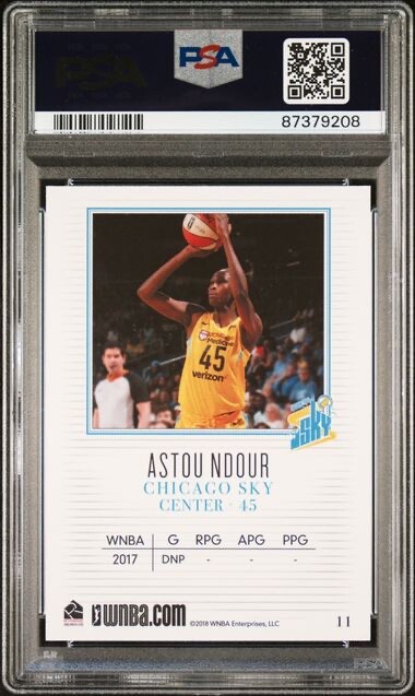 2018 Rittenhouse WNBA Astou Ndour Rookie PSA 10 Chicago Sky Connecticut ...
