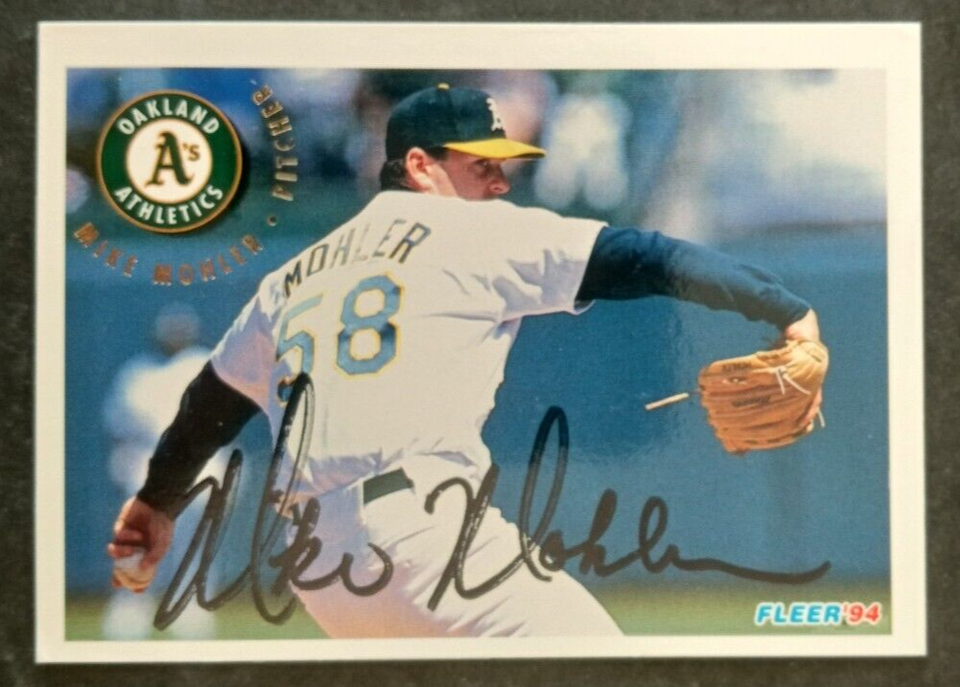 1994 Fleer SIGNED: Mike Mohler, ATHLETICS #269 | eBay