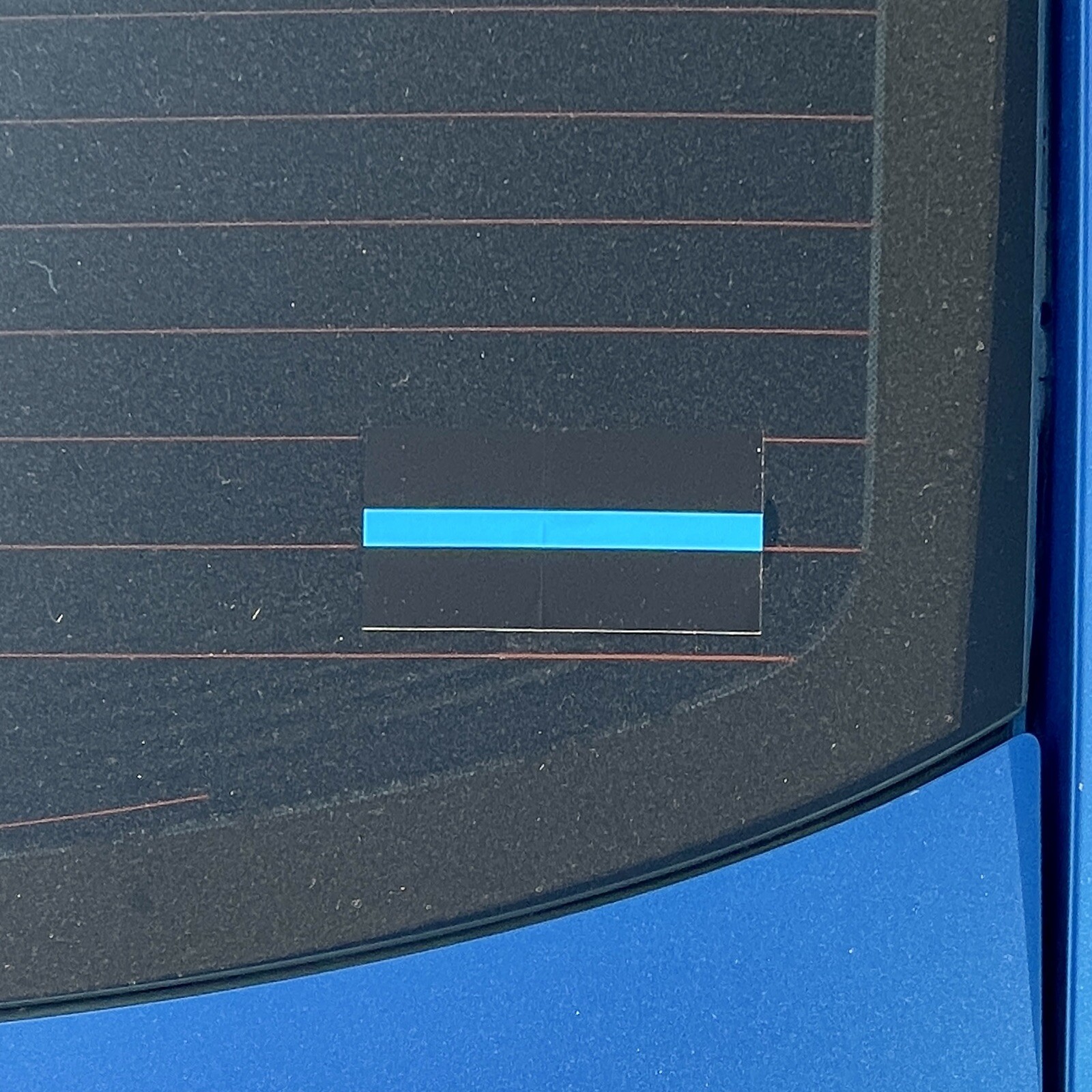Thin Blue Line Decal - Bumper Sticker or Window Decal | eBay