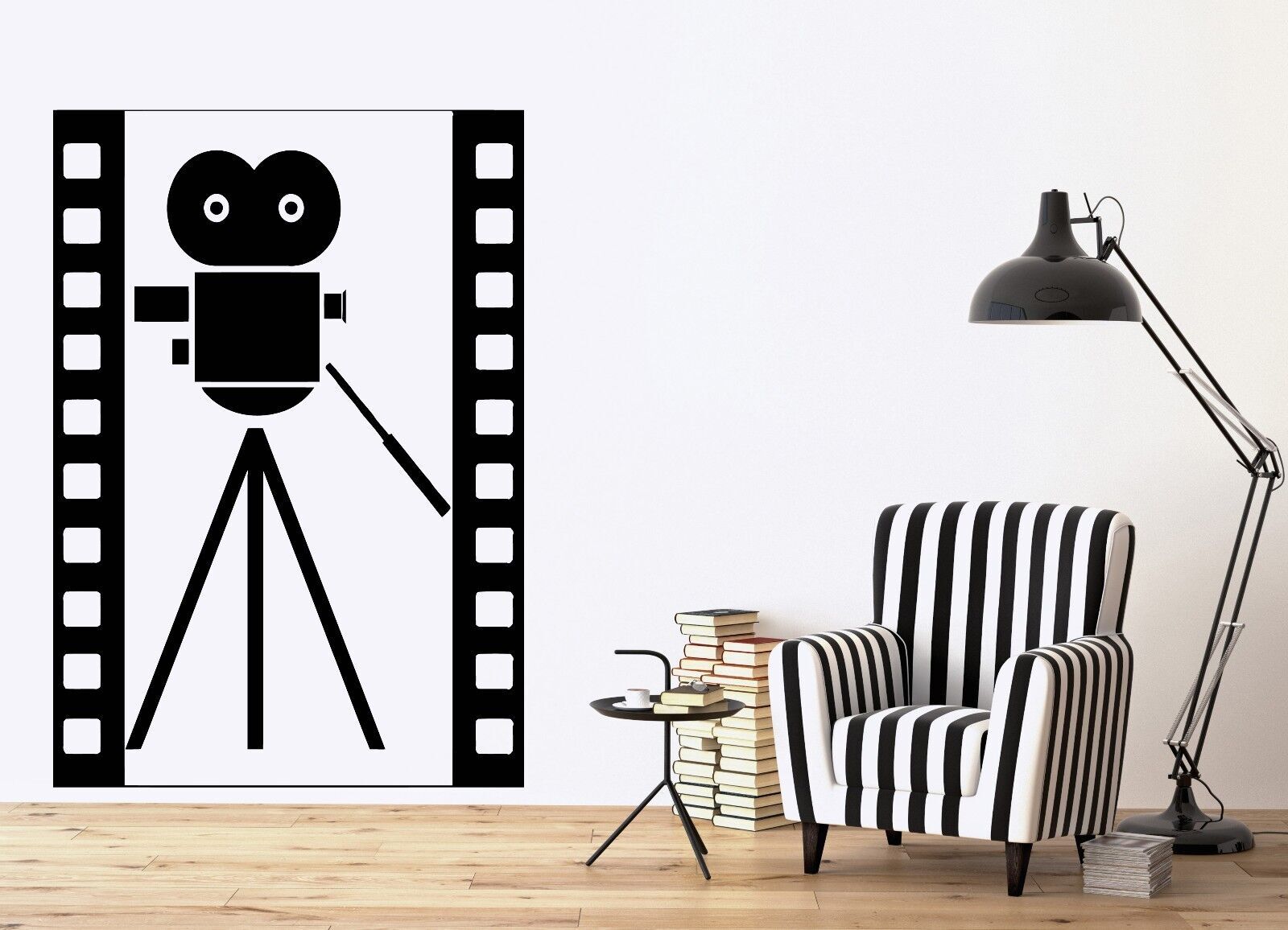 Wall Vinyl Sticker Decal Abstract Vintage Film Camera Symbol Hollywood ...