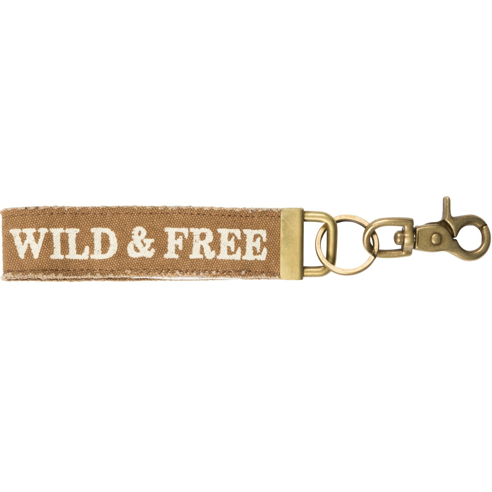 Wild and Free Primitives by Kathy Canvas Key Fob Keychain Key Chain | eBay