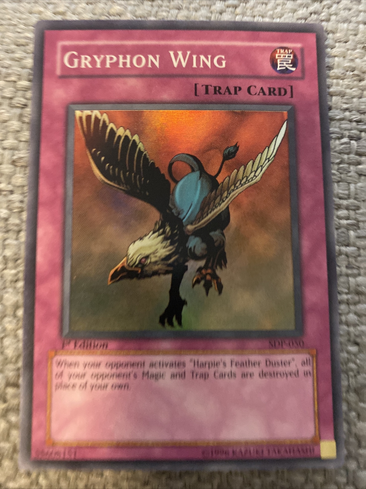 1st Edition Gryphon Wing Holofoil Super Rare Yu-Gi-Oh *WCG 10* | eBay