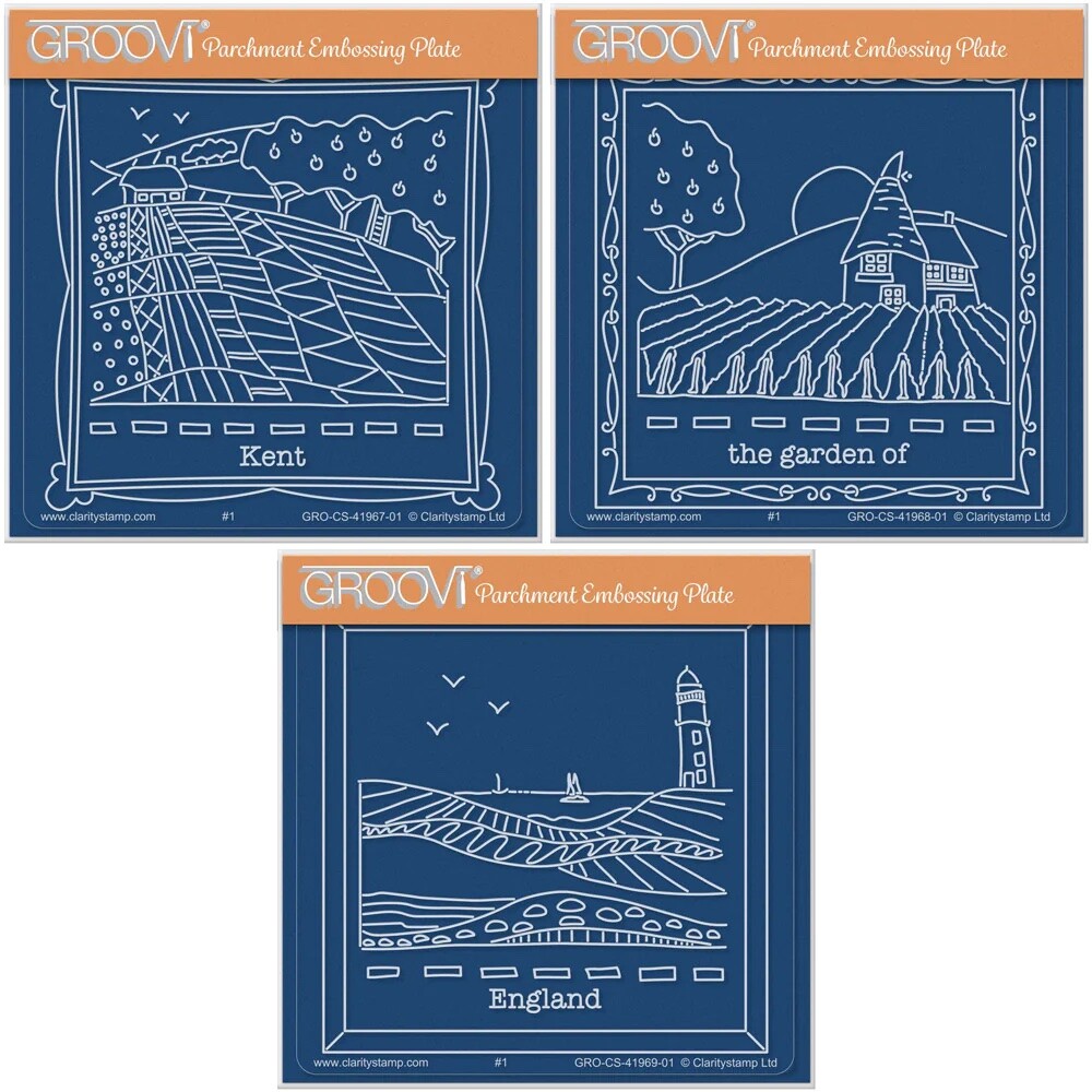 Clarity Stamps Groovi Parchment Embossing A6 Square Plate Barbara's ...