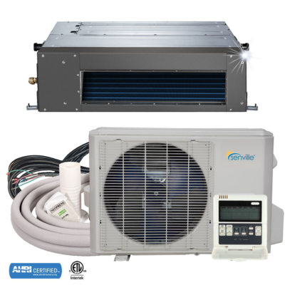 24000 BTU Concealed Duct Mini Split Air Conditioner and Heat Pump VRF ...
