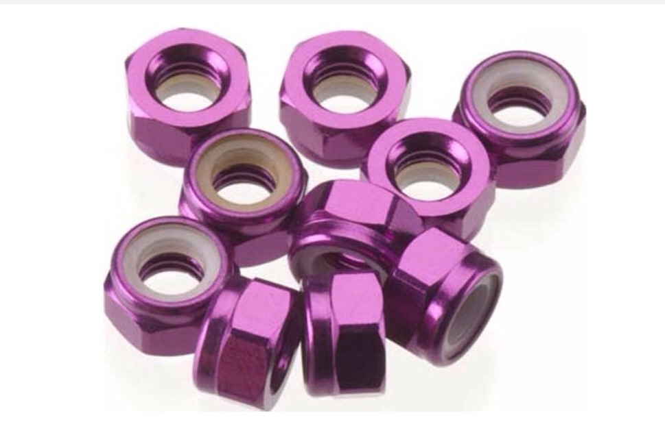 HPI Racing M5 Aluminum Locknut Purple (10pcs) Baja 5B / SS / 5T / 5SC ...