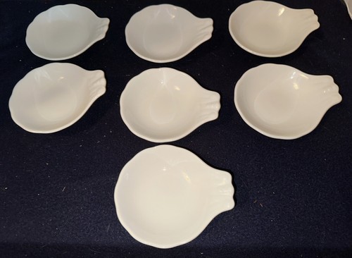 (Set of 7) WALKER China Restaurant Ware Vitrified 5" Handled PLATES ...