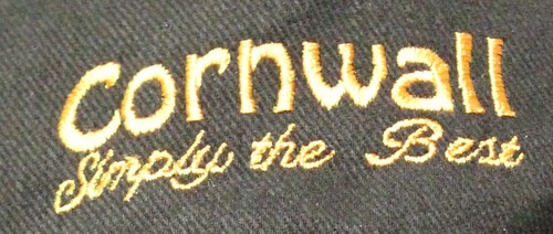 Cornish Baseball Cap Cornwall Simply The Best Black Peak Cap NEW WITH ...