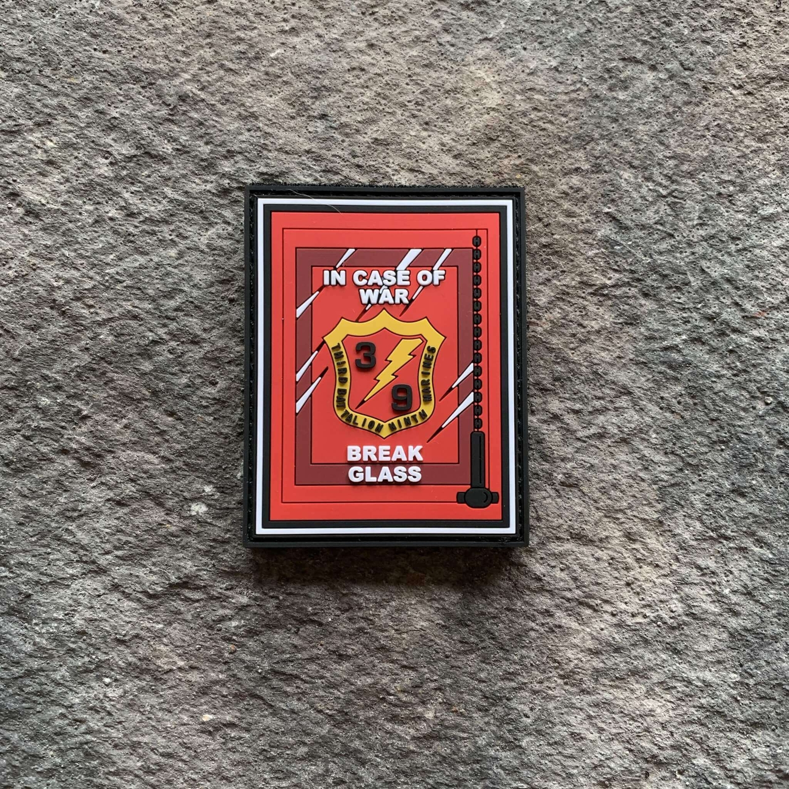 In Case of War Break Glass- 3/9 PVC Patch | eBay