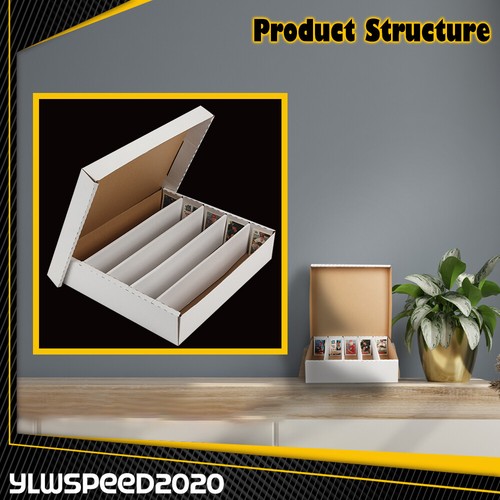 5000 Count 5Row Corrugated Cardboard Box Holder Sport Trading Card ...