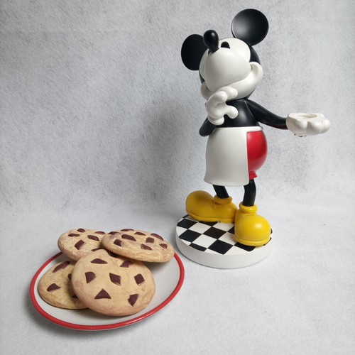 Disney Mickey Mouse Waiter Holding Plate Statue - With Cookies ...