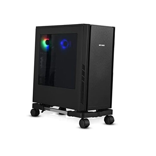 Computer Tower Stand, Adjustable Mobile CPU Stand with Rolling Caster ...