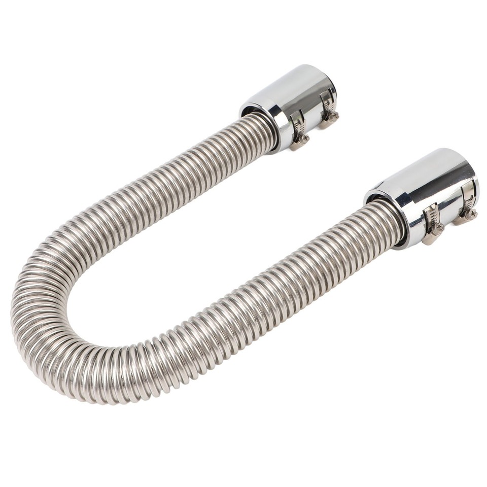 ⁺Silver Radiator Hose 24in Stainless Steel Efficient Cooling Radiator ...