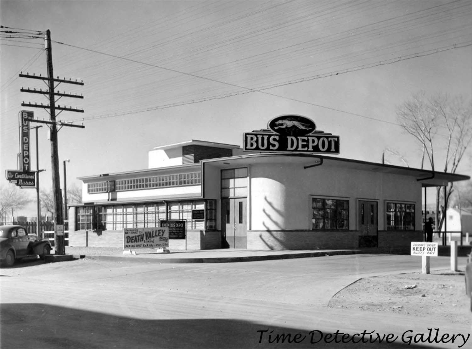 Bus Station, Las Vegas, Nevada - 1948 - Vintage Photo Print | eBay