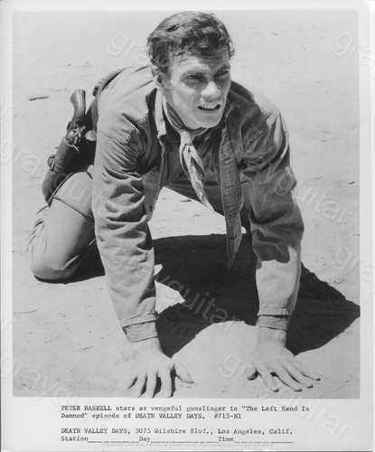 1964 Press Photo Actor PETER HASKELL in DEATH VALLEY DAYS Vtg 8X10 ...