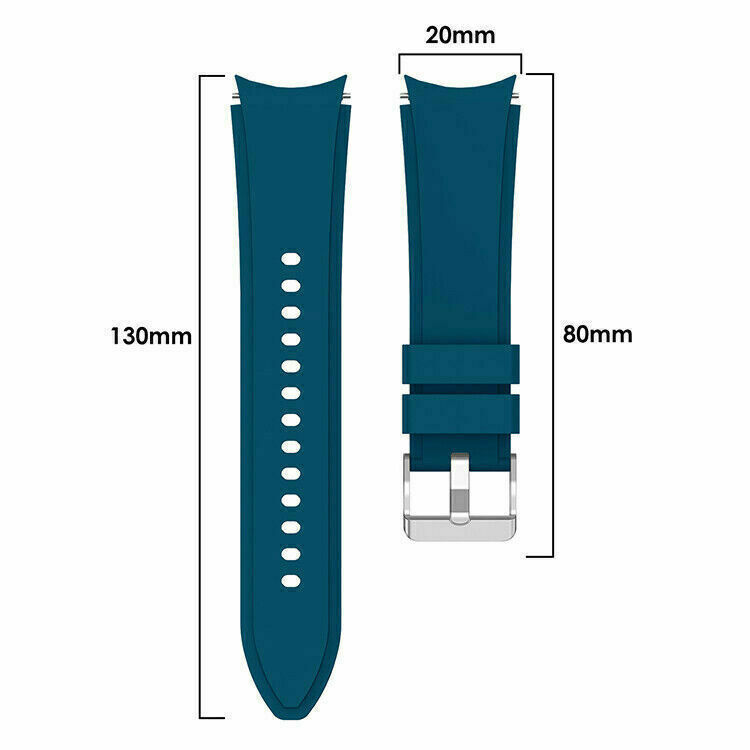 No Gap Silicone Watch Band Strap For Samsung Galaxy Watch 4 5 6 7 40/44 ...