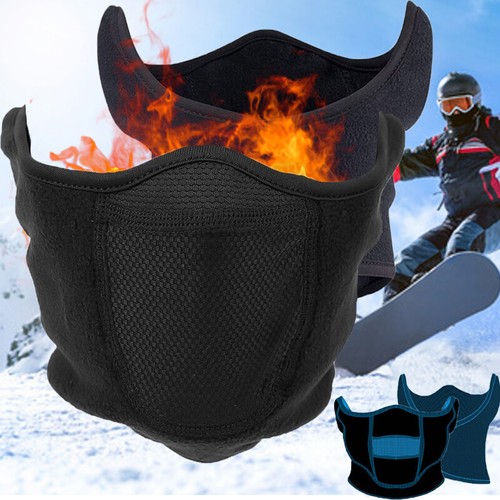 Breathable Ear Warmer Balaclava Half Face Mask Winter Windproof Fleece ...
