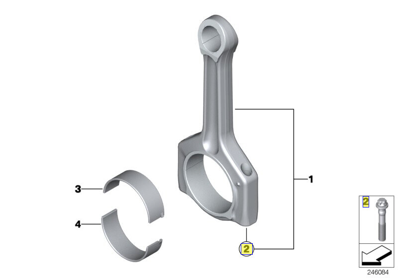 BMW 12-Point Double Hex-Head Bolt/Screw M7x1.00x37mm 11247593922 New ...