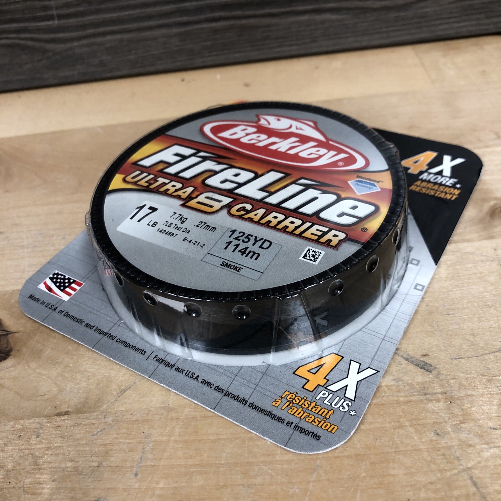 BERKLEY FIRELINE ULTRA 8 CARRIER 17LB 125YDS SMOKE BU8FLFS17-42 New | eBay