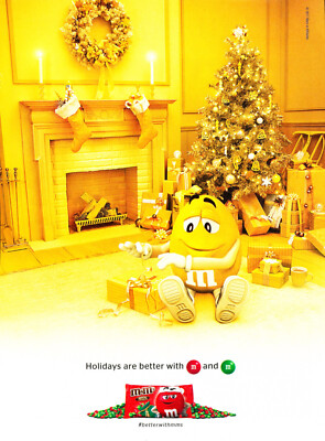 M&M CHOCOLATE AD #40 MAGAZINE promo AD 2017 HOLIDAYS ARE BETTER WITH M ...