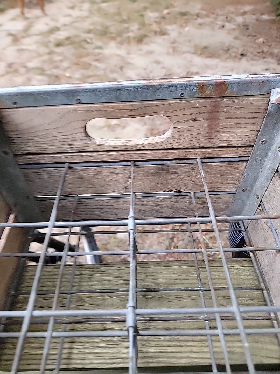 Dellwood Milk Box Wooden Crate Steel Banded Edge Vintage | eBay