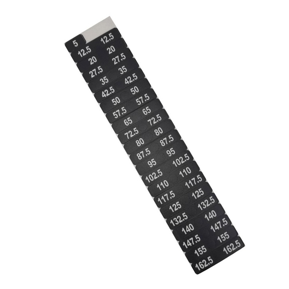 Gym Weight Labels Fitness Equipment Labels Clear Marking Easy To Use ...