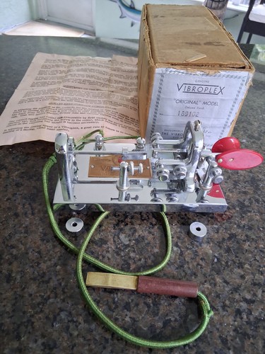 Genuine Vibroplex Bug Deluxe Key Telegraph; VINTAGE | eBay