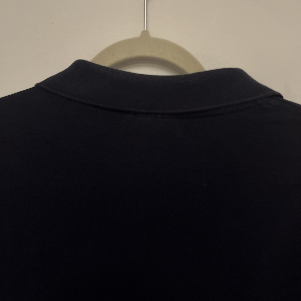 Lacoste Navy Blue Uk large Short Sleeve T-shirt Arm Trim Logo Genuine ...
