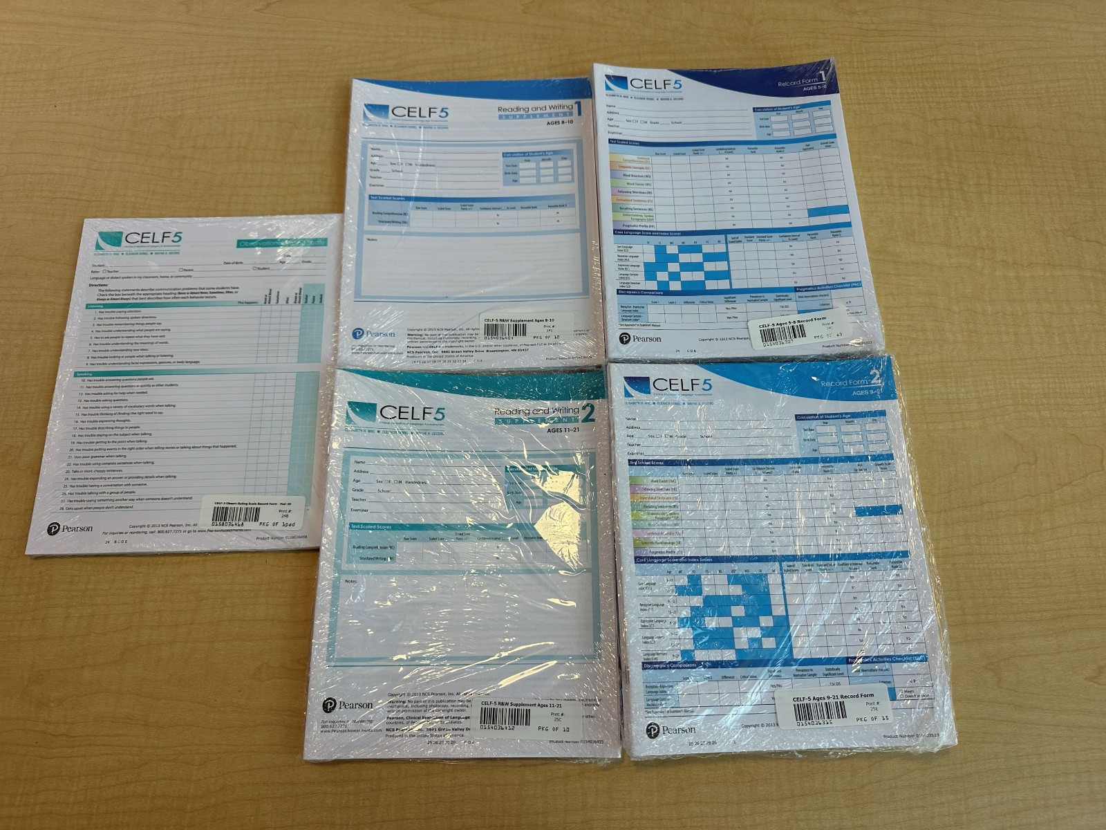 CELF-5 Complete Kit Clinical Evaluation of Language Fundamentals Fifth ...
