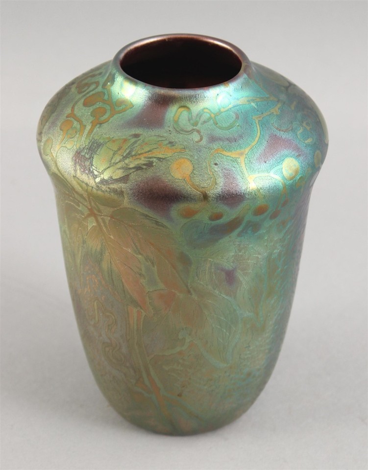 Antique JACQUES SICARD Sicardo-Ware Iridescent Luster Weller Art ...