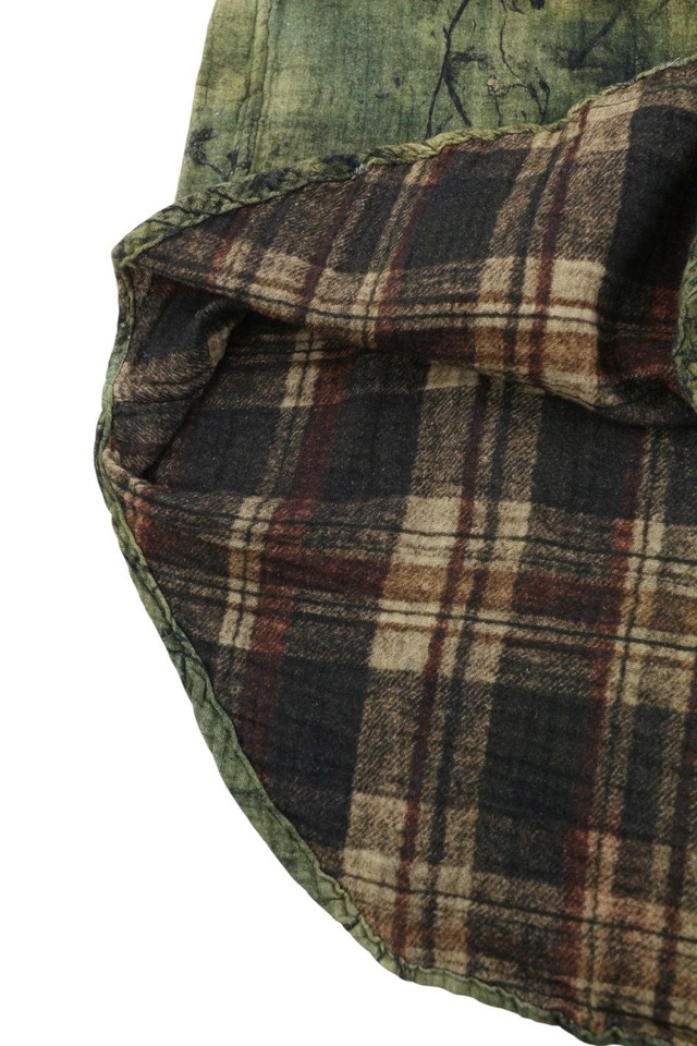 R13 Reversible Jumbo Shirtdress Women Dress / L Turquoise Flowers PF25 ...