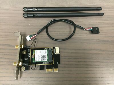 Dual Band 867Mbps 2.4/5Ghz Wireless PCIE Intel 7265 AC WiFi Card Low ...