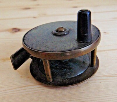 VINTAGE 2.5" BRASS MILWARDS TROUT FLY FISHING REEL | eBay