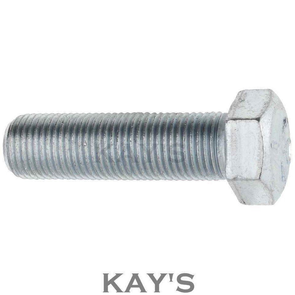 UNF SET SCREWS FULLY THREADED HEXAGON BOLTS ZINC PLATED 1/4 5/16 3/8 7/ ...