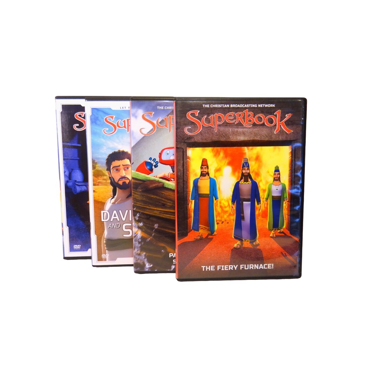 4 Superbook DVD David & Saul The Fiery Furnace Paul Samuel & the Call ...